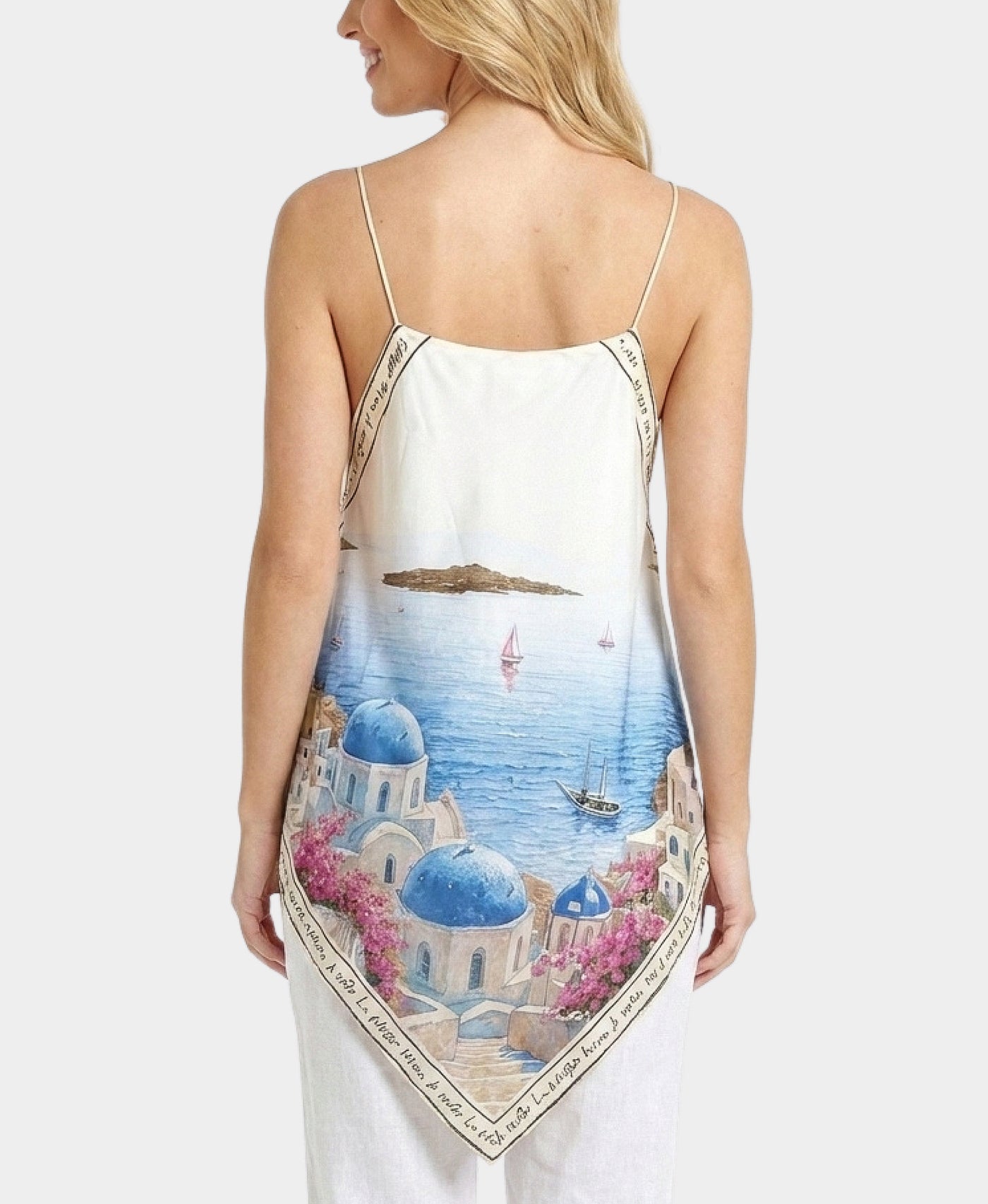 Art-Inspired Scenic Print Hanky Hem Tank – FOX'S - Online