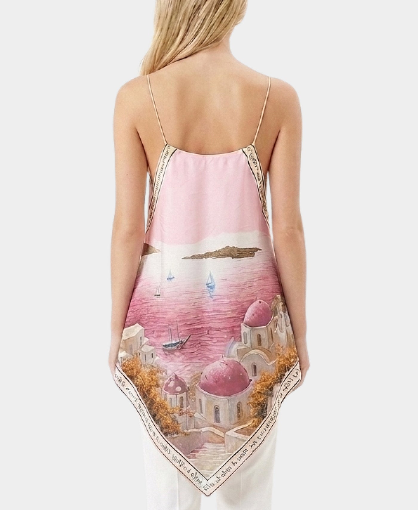 Art-Inspired Scenic Print Hanky Hem Tank – FOX'S - Online